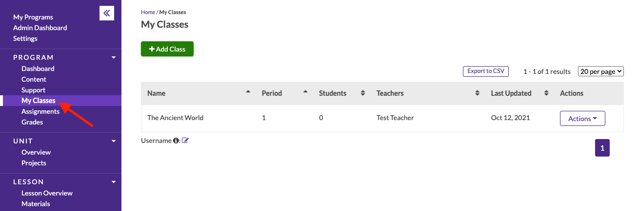 Edit Student Passwords