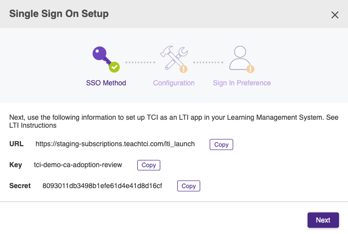 Set Up Lti Single Sign On