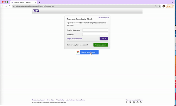 Set up Google Single Sign-In