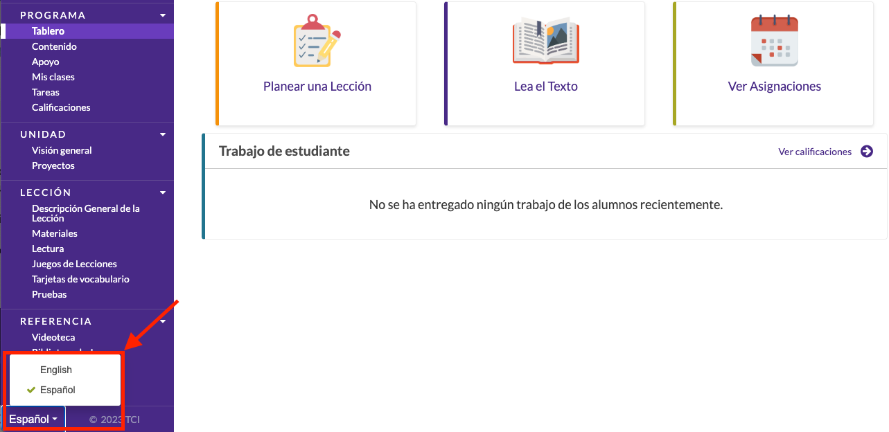 Access Spanish or Other Languages