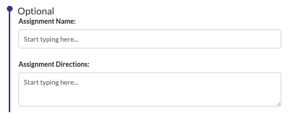 Create an Assignment