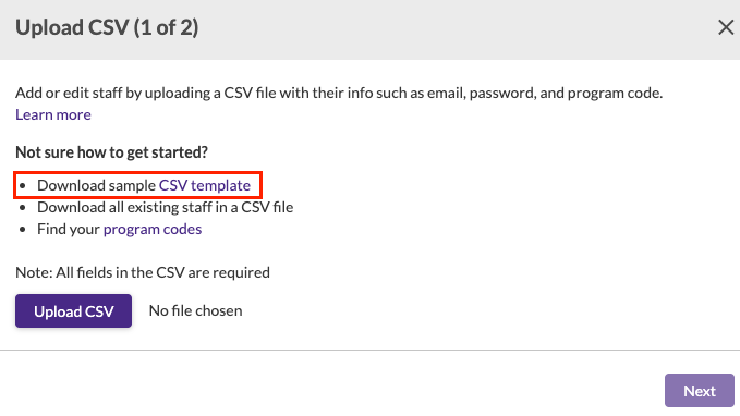 Batch Import Teachers