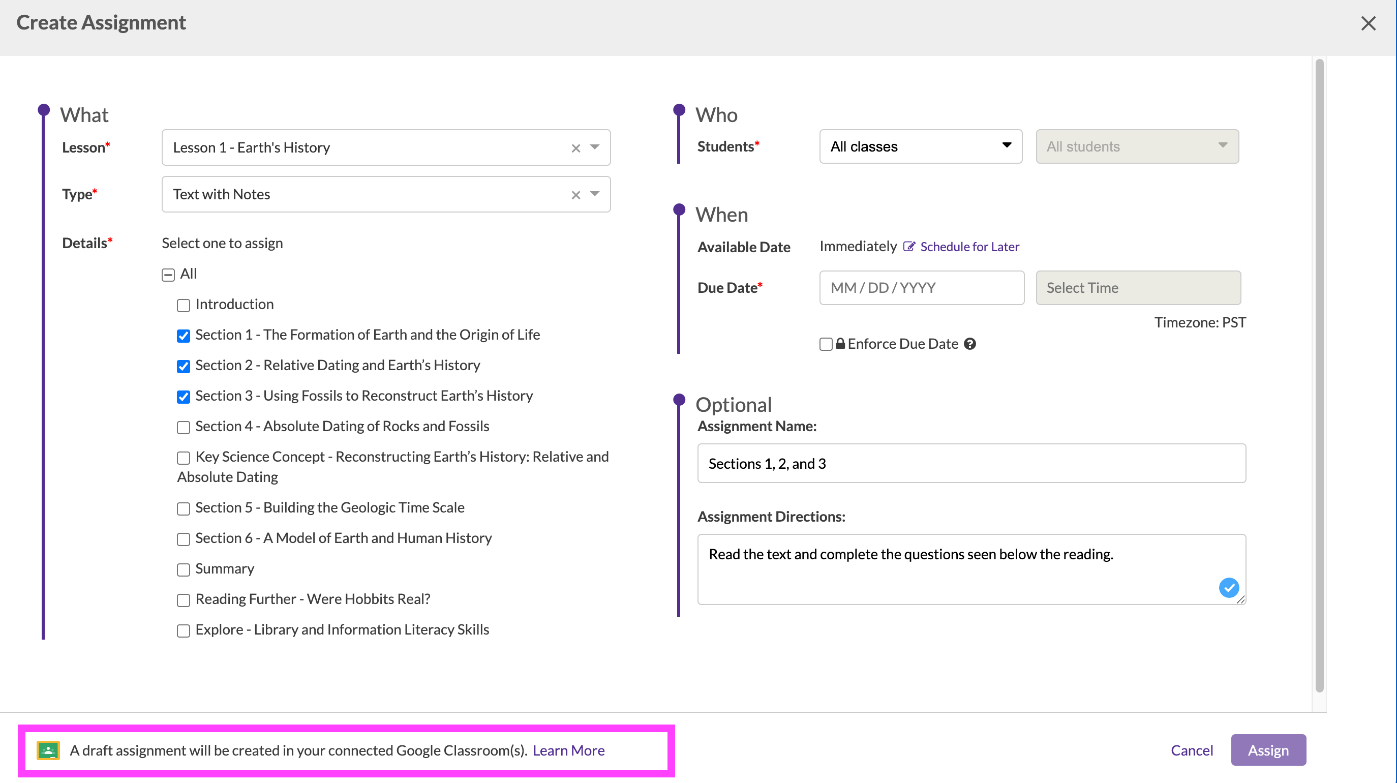 Set up and Use TCI's Google Classroom Integration