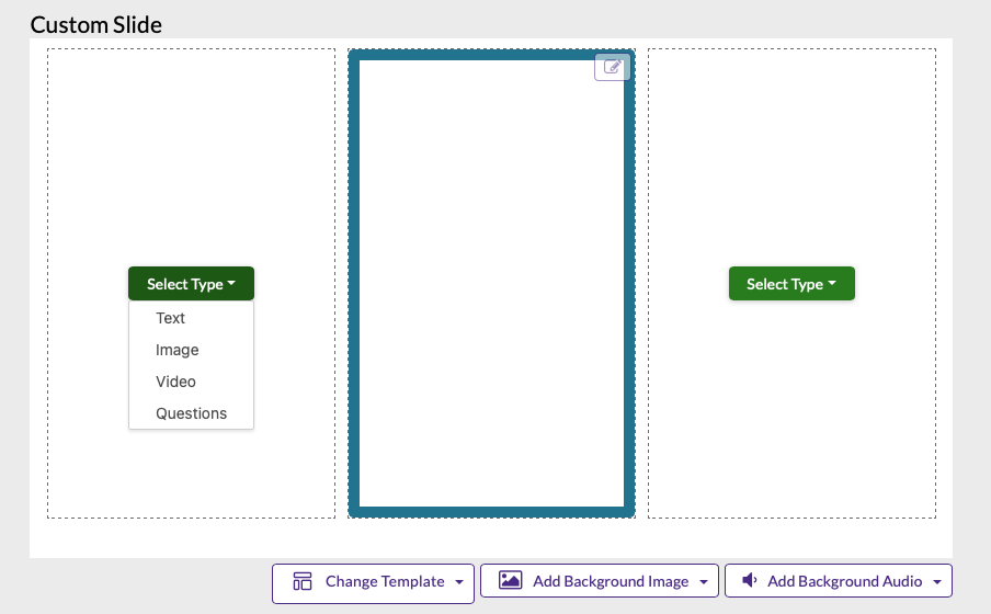 How to Use the Slide Builder Tool